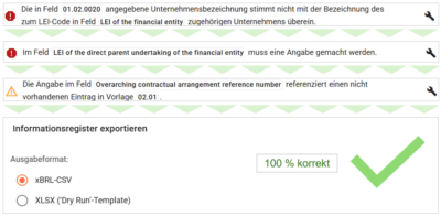 DORA Informationsregister Tool